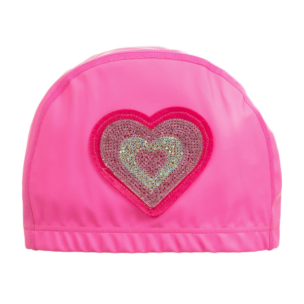 Kids Swim Caps Neon Pink & Lagoon Blue by BLING2o – Spotty Dot