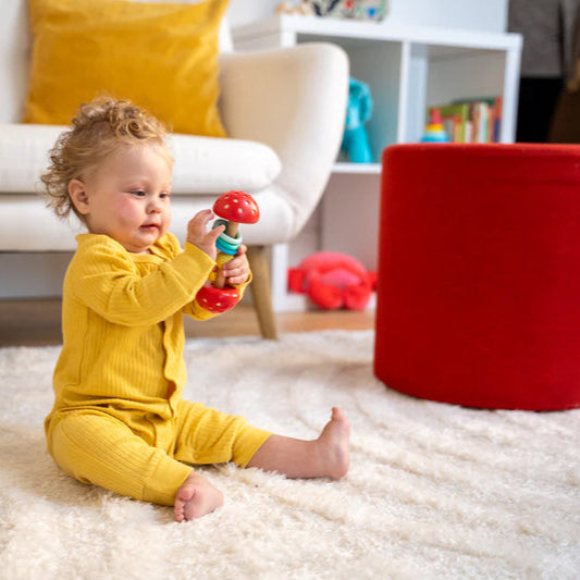 Toadstool Twist & Shake Rattle by Manhattan Toy Co – Spotty Dot